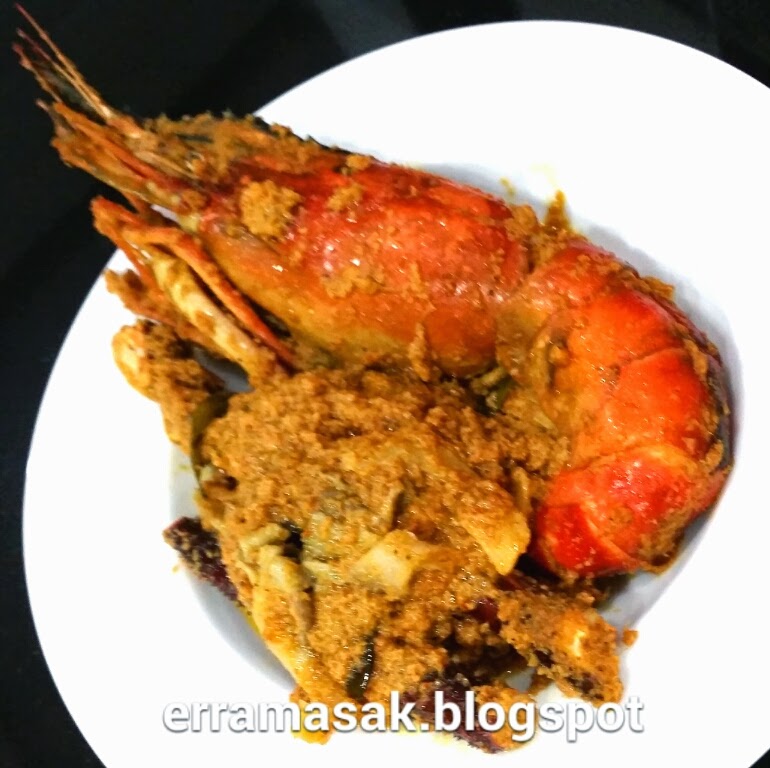 Simply Recipes For Simple Mommy: UDANG GALAH MASAK RENDANG DARAT
